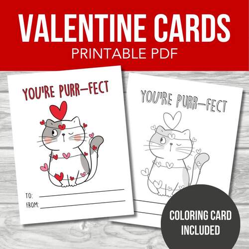 free printable valentines coloring cards for kids