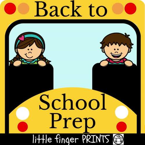BACK TO SCHOOL CHECKLIST for KINDERGARTEN TEACHERS by Little Finger Prints