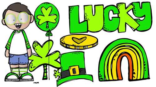 Melonheadz Addicts February 2024 clip art St. Patrick's Day clip art Mini