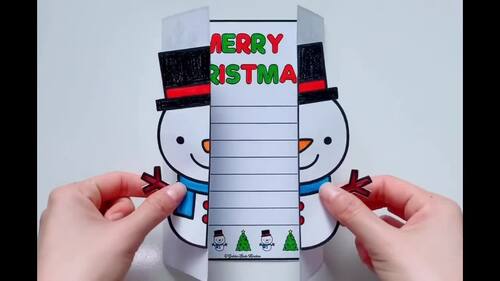 Christmas Writing Craft and Coloring Activity by Golden State Kinders