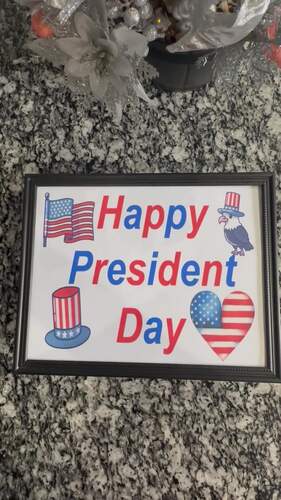 Happy Presidents Day USA Classroom poster door sign bulletin board ...