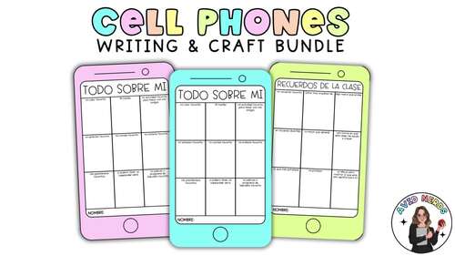 Spanish Cell Phone Photos | Bulletin Board Art and Writing Activities ...