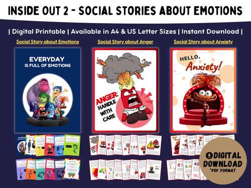 Social Stories about Emotions | When I Feel Angry, Anxious | Inside Out 2