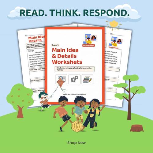Grade 3 Main Idea and Supporting Details Worksheets | Reading ...