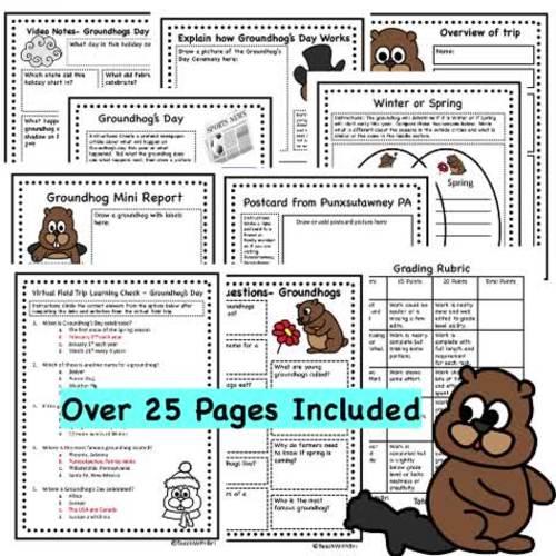 Groundhog Day Virtual Field Trip by TeachWithBri | TPT