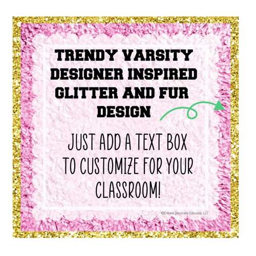 Bulletin Board Borders Printable | Editable Cards and Labels | Varsity ...