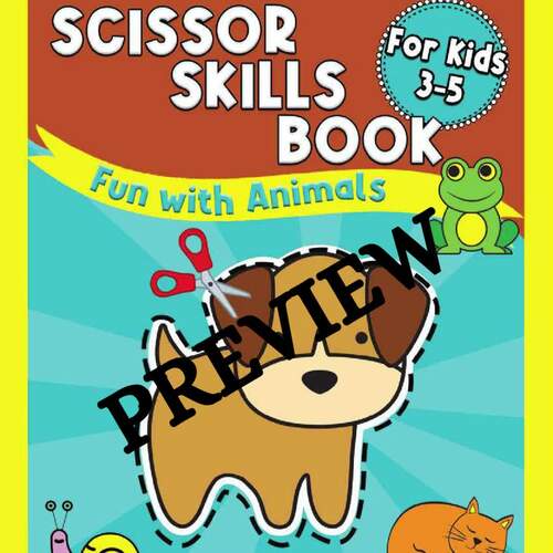 Fun With Animals – Scissor Skills Book by Learning and intelligence
