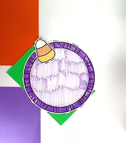 Counting Candy Corn Halloween Math Craft art Craftivity Fall No Prep ...