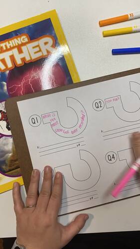 Ask and Answer Questions About Informational Text RI 3.1 Graphic ...