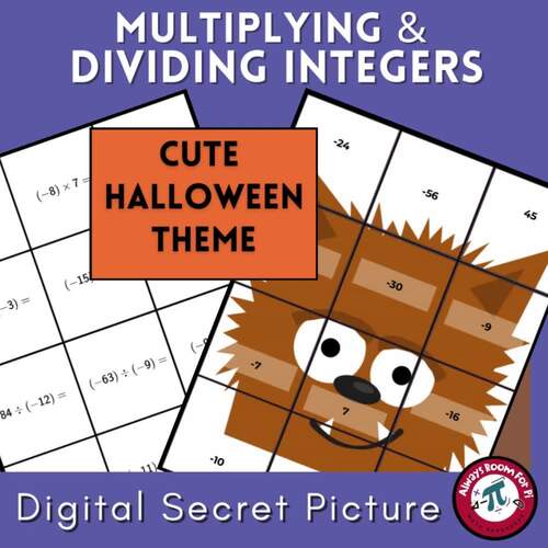 7th Grade Multiply Divide Integers Halloween Digital Mystery Puzzle ...