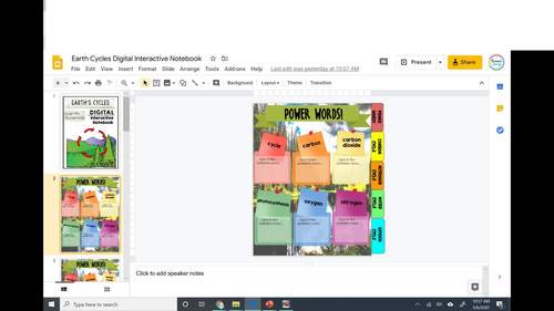 Digital Interactive Notebook | Earth Cycles Google Classroom by ...