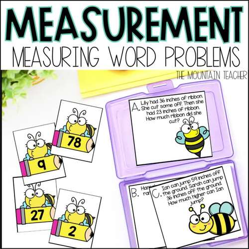 Measurement Activity - Measuring Lengths Word Problems Worksheet and ...