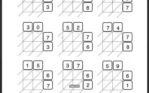 Fillable Multiplication Lattice Method Worksheets pdf by Victor Tirado