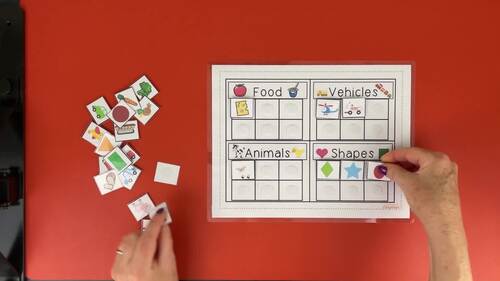 Category Sorting Activity, 4 Categories-24 Pictures, Speech Therapy ...