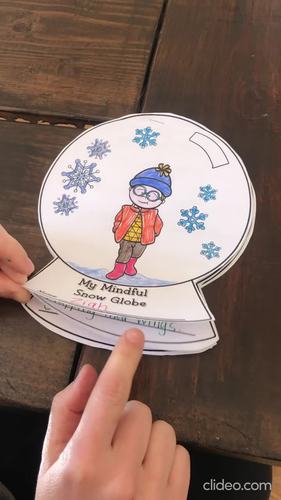 Winter Craft Activity Mindfulness Snow Globe Booklet Social Emotional ...