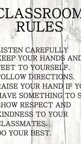 Back to School Classroom Décor Class Rules Posters Rustic Shabby Chic