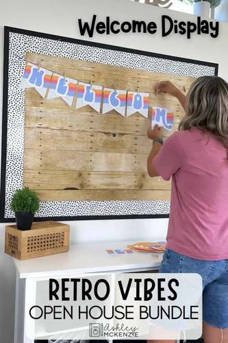 RETRO Back to School Open House | Meet the Teacher Night Survival Bundle