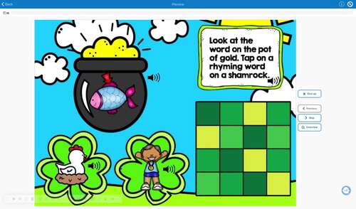 St. Patrick's Day Short Vowel Rhyming Words BOOM™ Cards | TPT