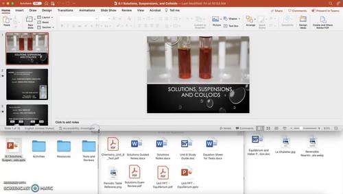 Chemistry - 8.3 Molarity & Molality - PPT, Activities, & Resources