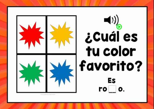 SPANISH COLORS BOOM CARDS Spanish Digital Flashcards Spanish Boom Cards ...