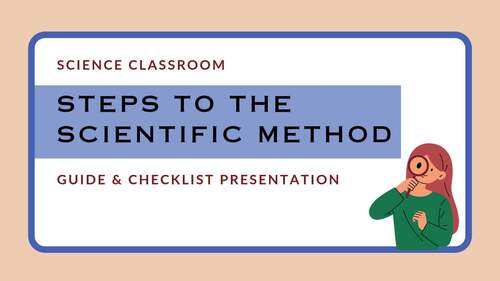 Scientific Method Steps with Checklist PowerPoint Presentation | TPT