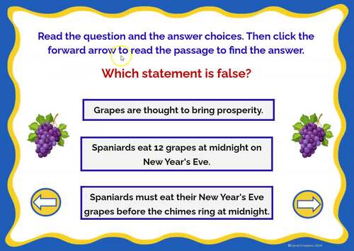 New Years Celebrations Around the World Scavenger Hunt BOOM Cards