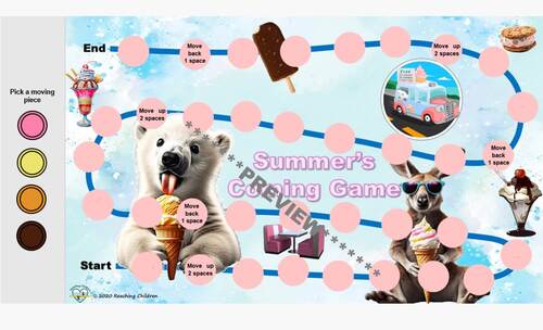 Summer's Coming end-of-the-year math activity for a center. | TPT