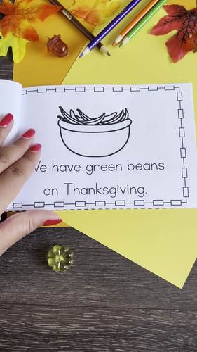 Thanksgiving Emergent Reader by Ambitious Teaching in K | TPT