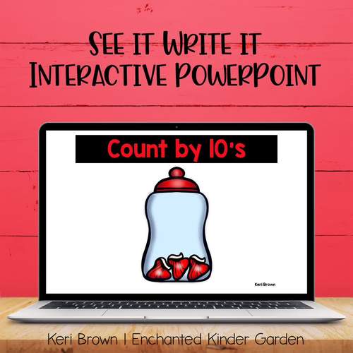 Counting Apples by 10's - See it. Write it. Interactive PowerPoint