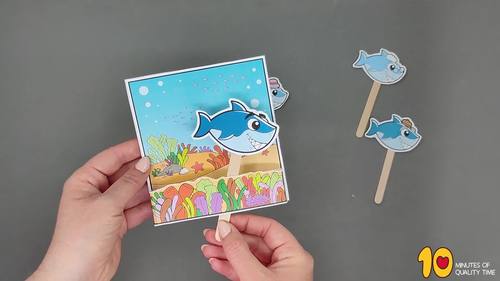Baby Shark - Nursery Rhyme Craft by 10 Minutes of Quality Time | TPT