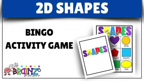 2D Shapes Bingo Game & Flashcards | Fun Geometry Activity for Early ...