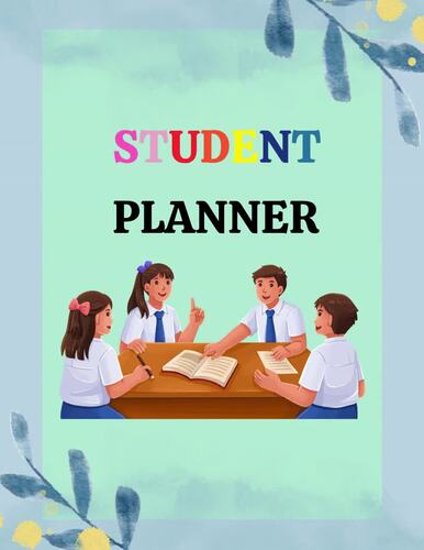 Undated Secondary Student Planner | High School Academic Organizer ...