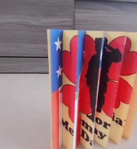 Memorial Day Craft Agamograph / Memorial Activities Craft /Coloring ...