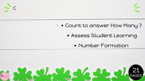 St. Patrick's Day Count & Write to 10 Worksheets - March Math | TPT