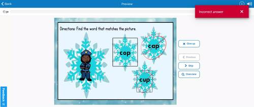 Winter Cvc Match Boom Cards by The Creative Critter | TPT