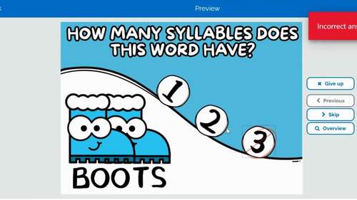 Winter Syllables Boom Cards™ | Digital Counting Activity PreK ...