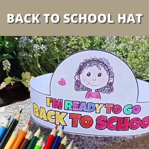 Back to School Crown Craft Back to School Headband Printable Preschool ...
