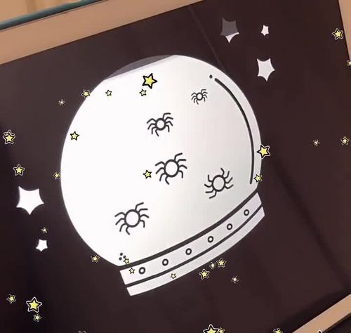 Halloween Counting Spiders Clip Art. Crystal Ball. Contando arañas.