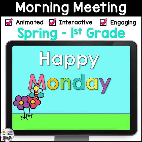 DIGITAL Morning Meeting - SPRING - March April May - 1st Grade - Circle ...