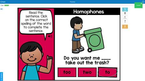 Homophones: to, too, two Boom Cards™ by Teaching With Love and Laughter
