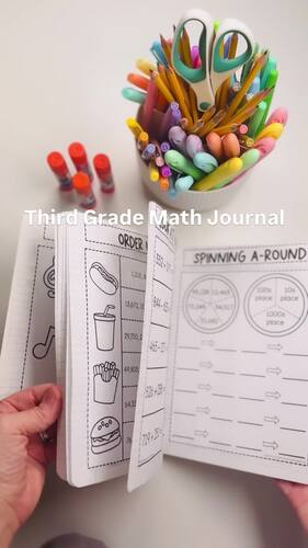 Third Grade Math Journal Bundle Volumes 1-9 by Reagan Tunstall | TPT