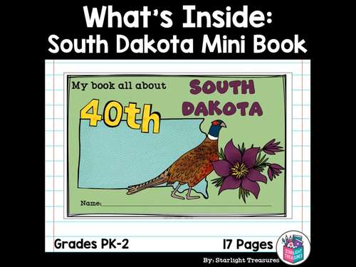 South Dakota Mini Book for Early Readers - A State Study by Starlight ...