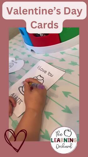 PRINT CUT AND COLOR 25 Valentines Card Crafts for February Fine Motor ...
