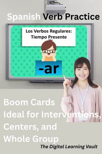 BUNDLE VERBOS REGULARES EN EL PRESENTE by The Digital Learning Vault