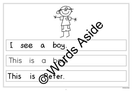 Reading Writing Building Sentences SpEd Autism Station Center by Words ...