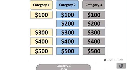 Kinder- 2nd Grade Guess the Animal Poetry Jeopardy by Reading Into Games