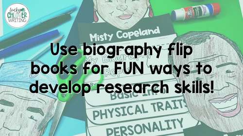 Black History Month Flip Book with 36 People for Biographies and Research