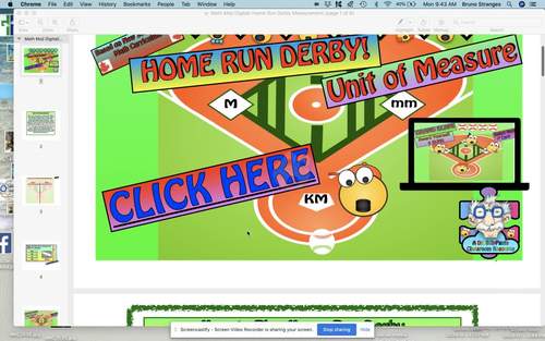 Math Moji Digital Sports 2 Google Slides Game Bundle Measurement 2020
