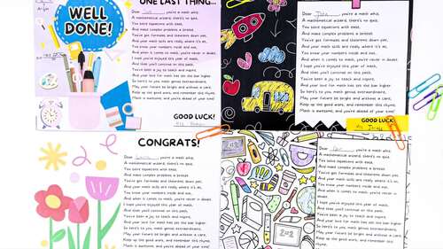 Unique End of Year Poems for Students | Fun End of Year Activities