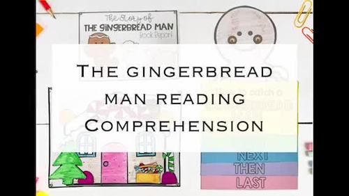 The Gingerbread Man Story | Winter Reading comprehension activities